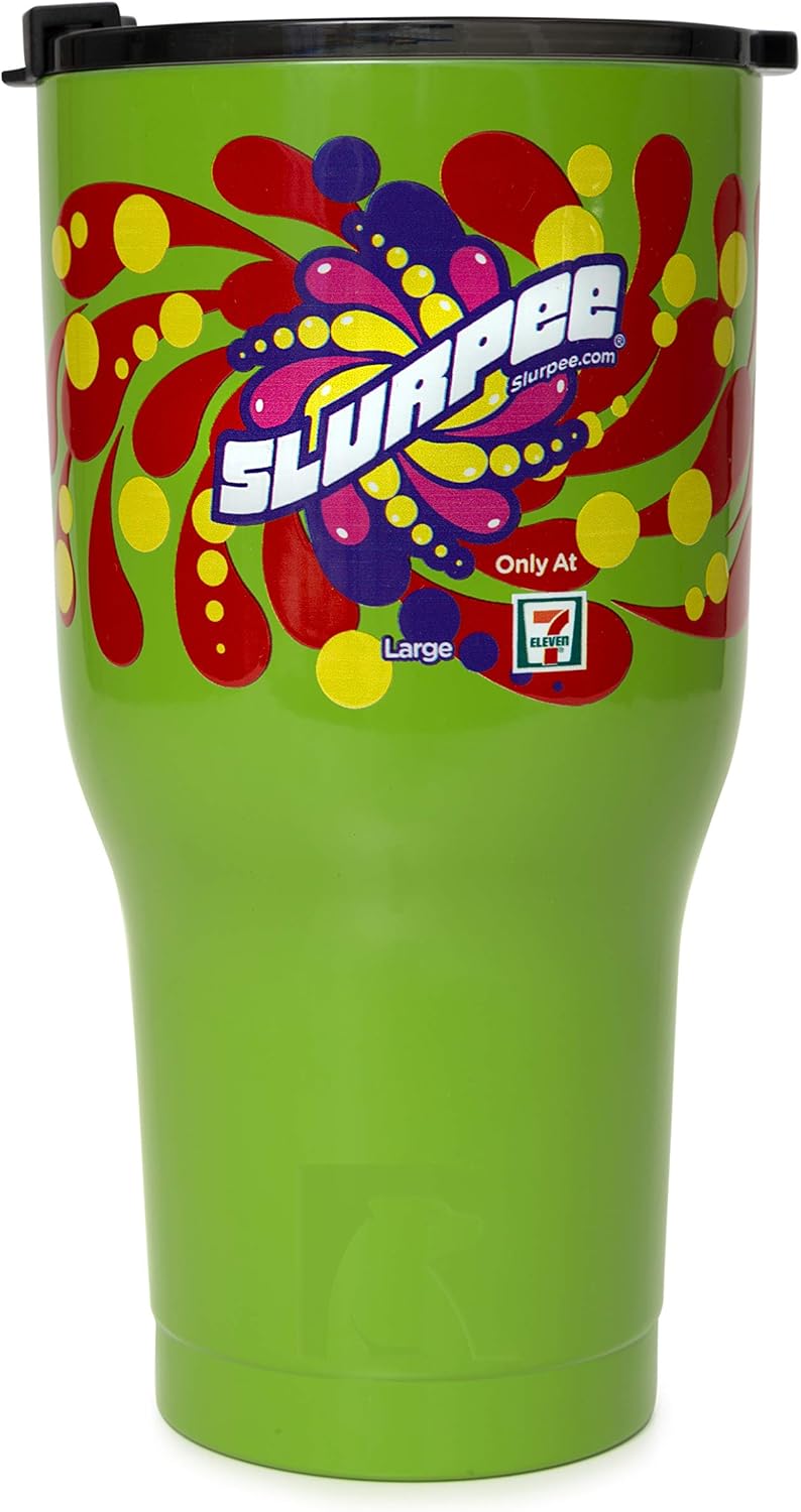 Amazon.com | 7-Eleven RTIC Slurpee 30 oz. (Green) Double Wall Vacuum ...