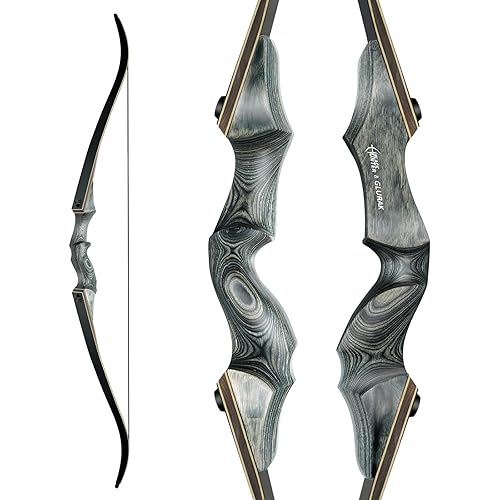 Black Hunter Takedown Recurve Bow, 60" Right Handed & Left Handed ...