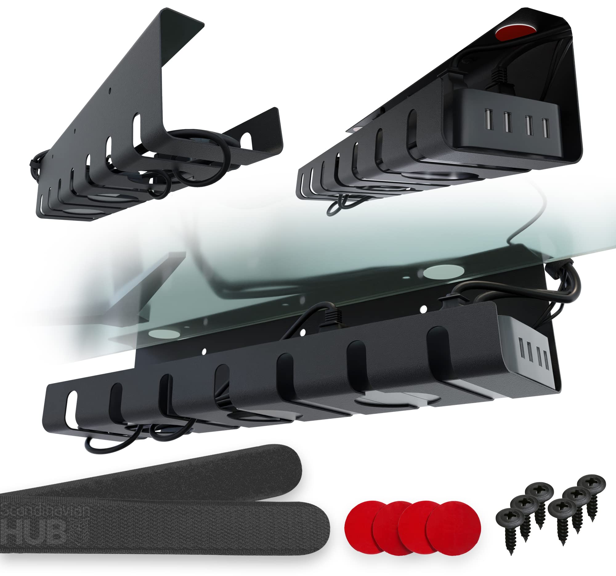 Mua Under Desk Cable Management Tray - No Drill Cable Management for ...