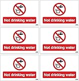 Caution Hot Water Safety Sign - Self adhesive sticker 100mm x 75mm ...
