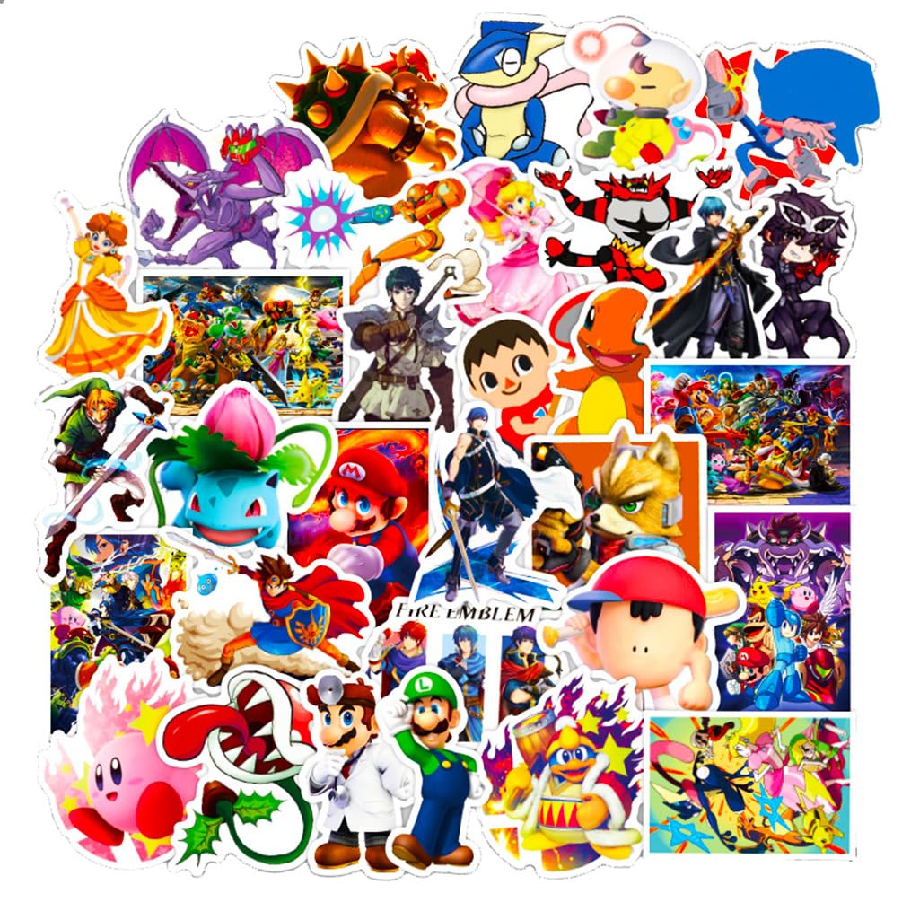 Mua Super Smash Bros Laptop Stickers for Teens Kids, Cute Cartoon Game ...