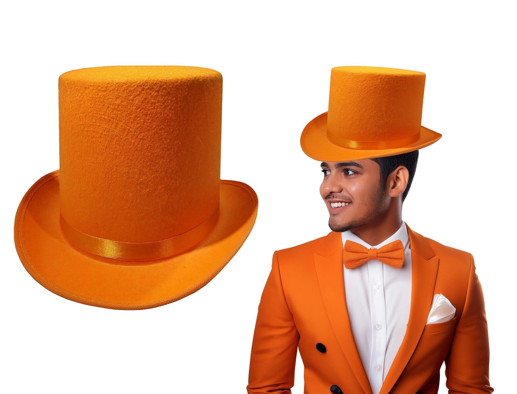 Nicky Bigs Novelties Deluxe Top Hat Costume, Men & Women, Party Hats ...