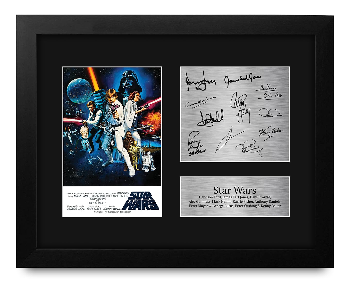 HWC Trading Star Wars New Hope Cast Mark Hamill, Carrie Fisher ...