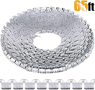 Amazon.com: Rustark 65 ft Flexible Metal Tack Strip Three-Tooth ...