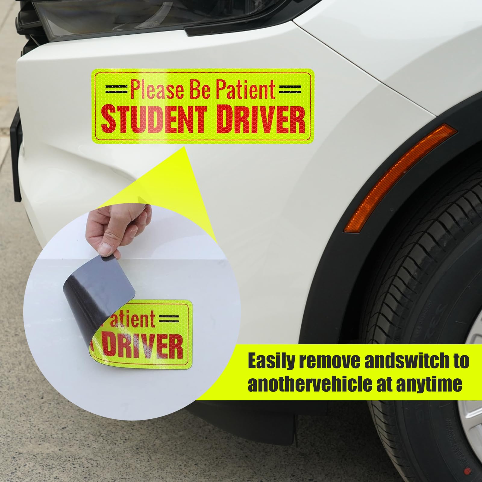 Mua gunhunt 3 PCS Car Practice Reflective Car Tail Decals, 3.54" x 9.44 ...