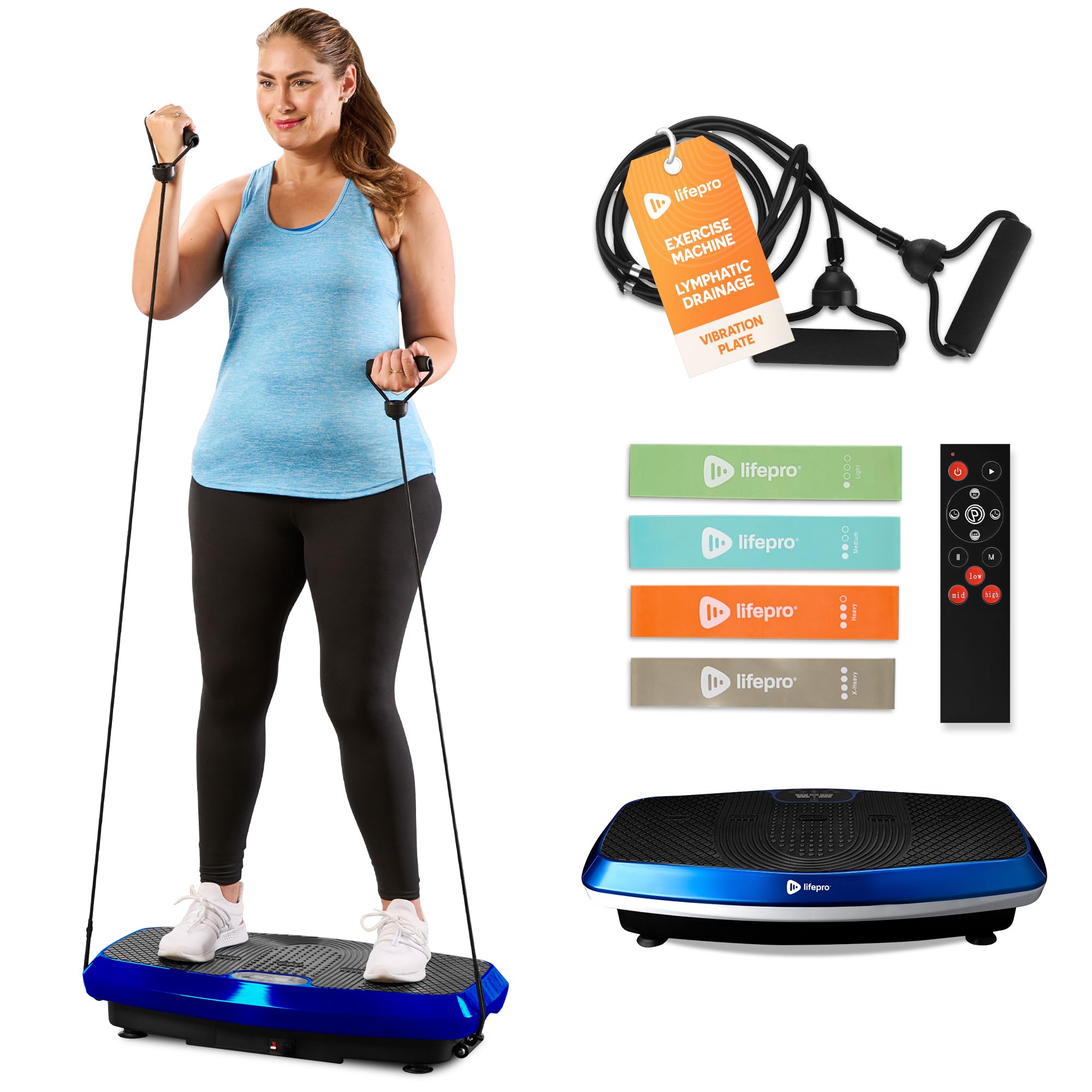 LifePro Hovert 3D Vibration Plate Machine - Dual Motor Oscillation ...