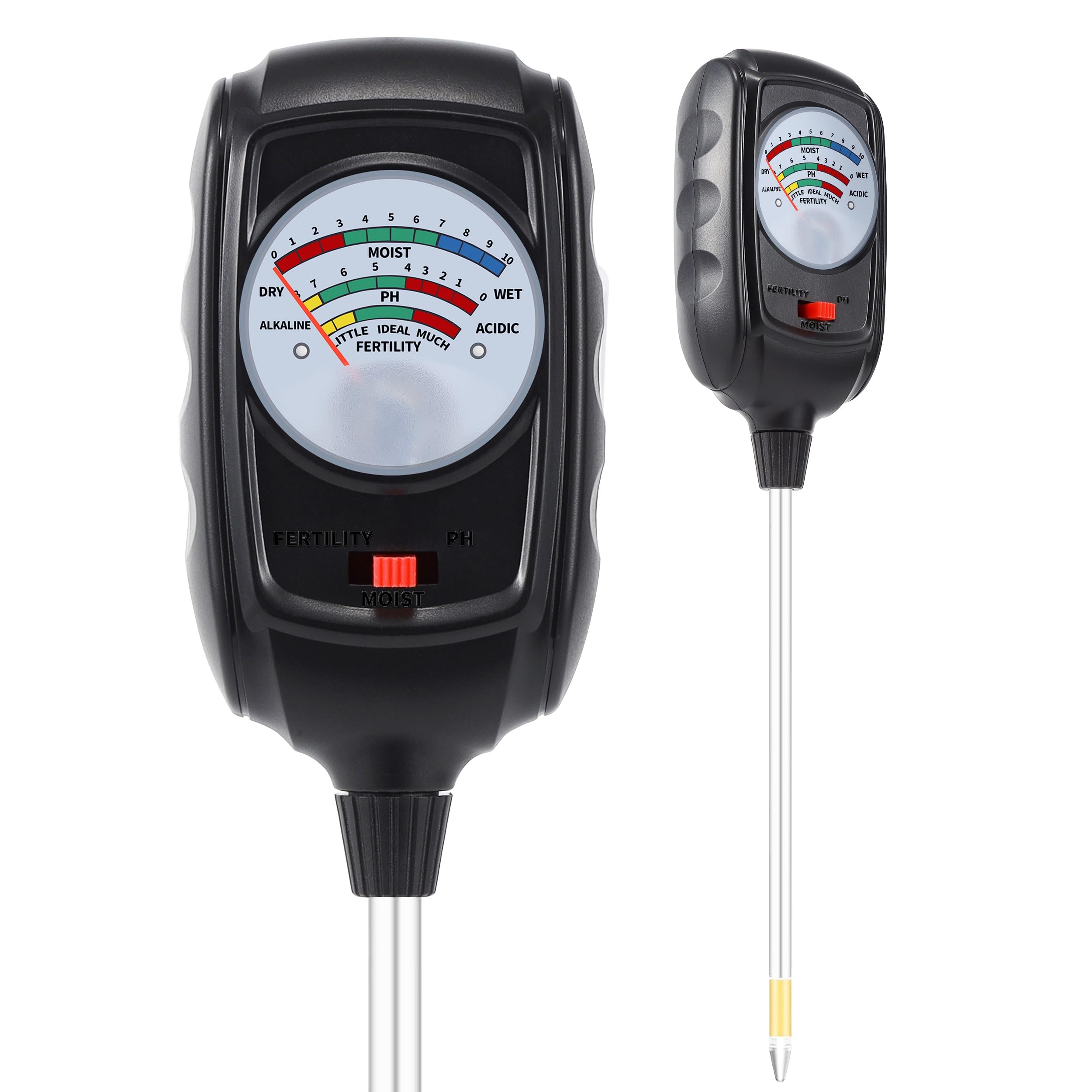 NKJIH 3-in-1 Soil Test Kit, Soil Moisture Meter/Soil ph Meter/Fertility ...