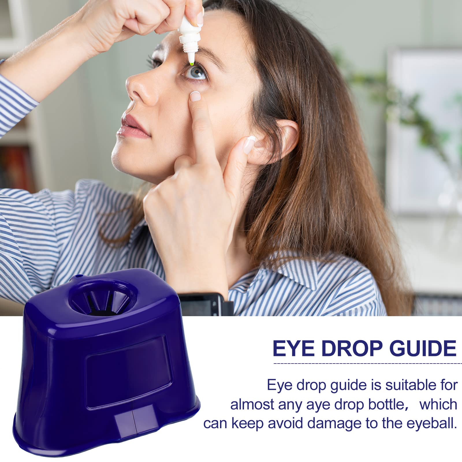 Mua Jutom 2 Pcs Eye Drop Guide Blue Portable Eye Drop Dispenser for ...