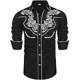COOFANDY Men's Long Sleeve Embroidered Shirt Slim Fit Casual Button Down Shirts at Amazon Men’s ...