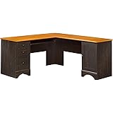 Amazon.com: Sauder 425847 Harbor View Corner Computer Desk, Salt Oak ...