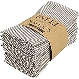 Amazon.com: INFEI Solid Color Cotton Linen Blended Thin Dinner Cloth ...