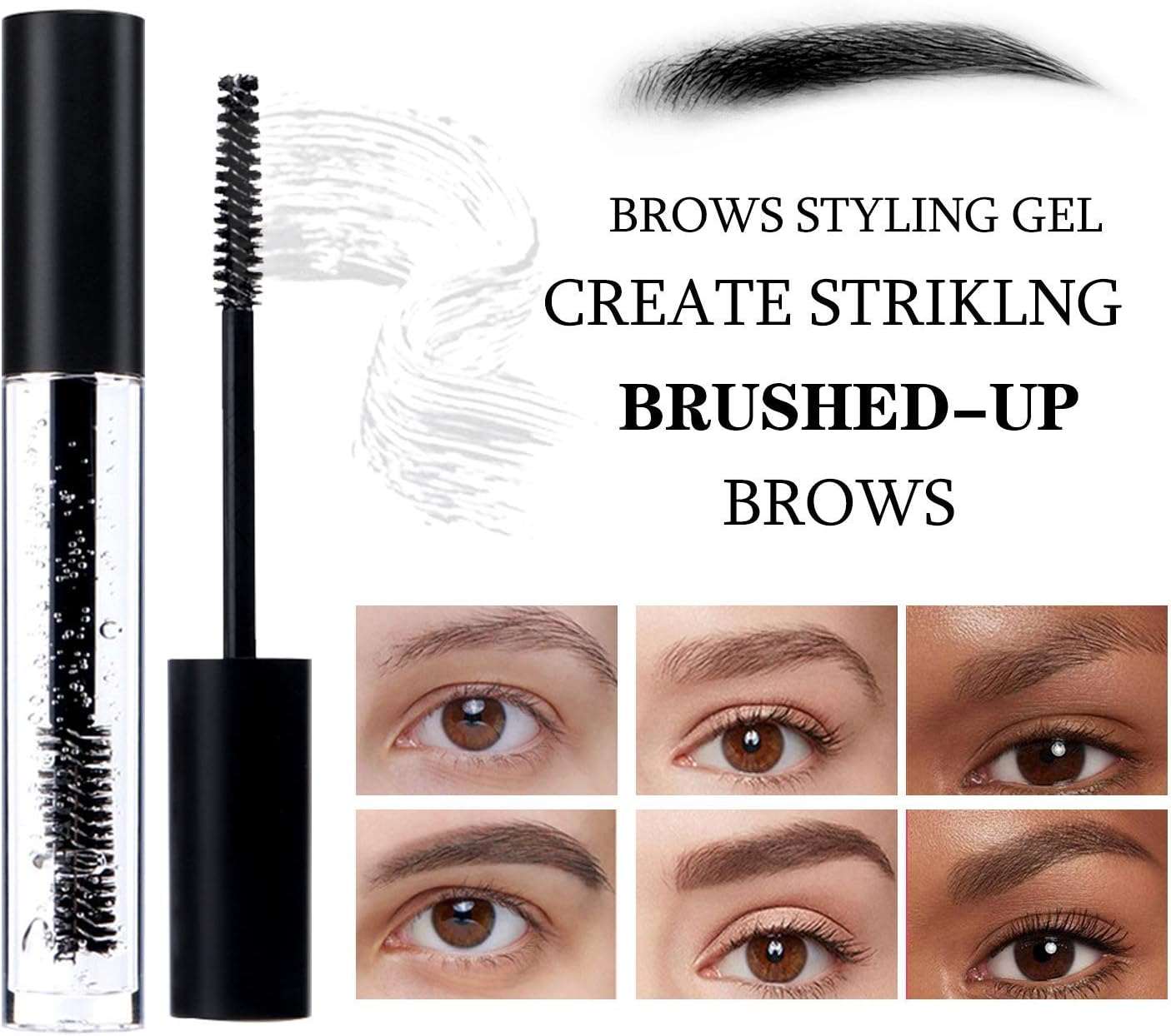 2Pcs Clear Eyebrow Setting Gel,Waterproof Liquid Brow Gel,Long Lasting ...