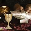 Altar Chalice, Vintage Pentagram and Triple Moon Goddess Altar Goblet ...