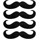 Amazon.com: 4 Pcs Fake Mustaches,Halloween Mustache Stickers Kids Stick ...