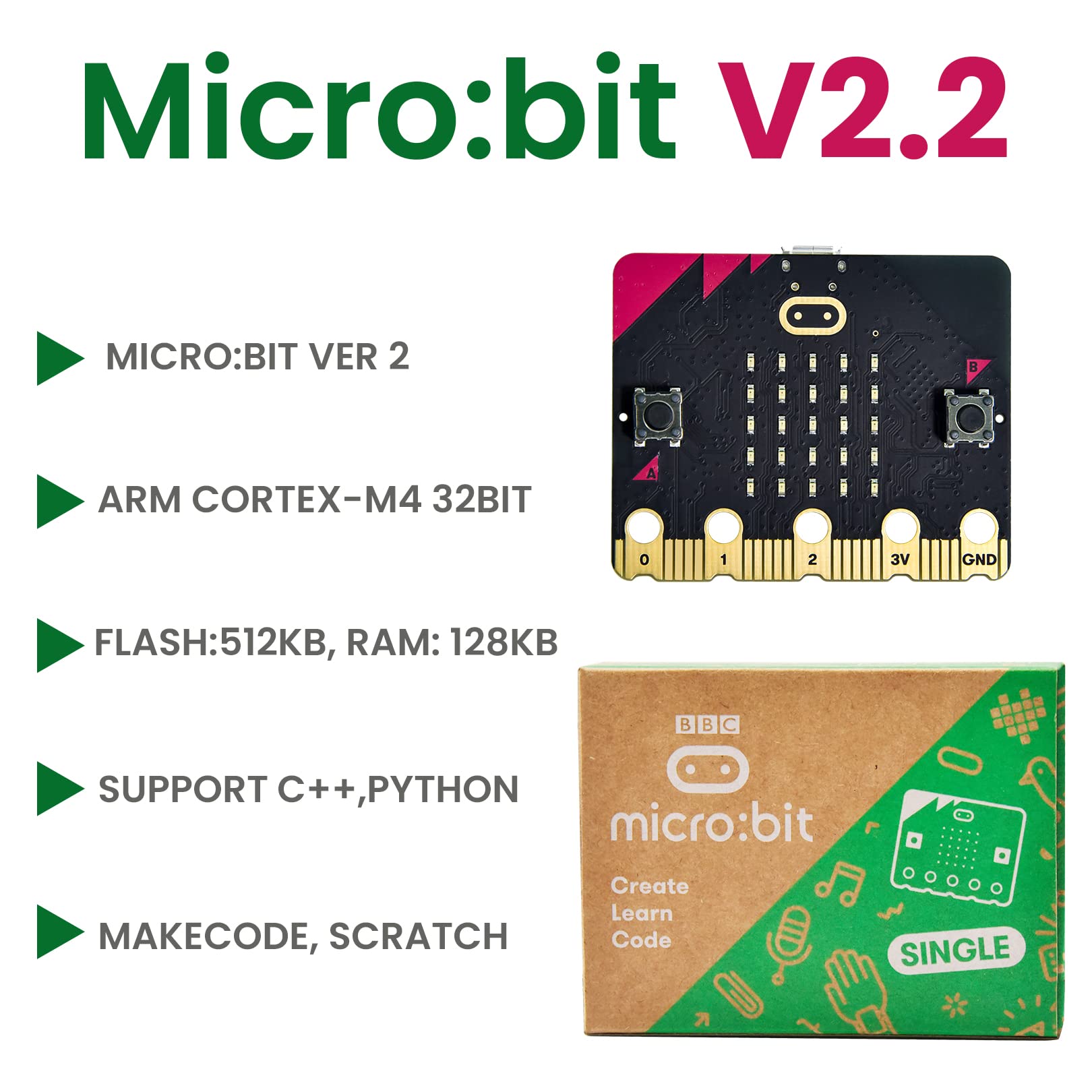 Mua KEYESTUDIO BBC Micro: bit V2.2 Sensor Starto Kit Programmable Works with Microbit V2 ...