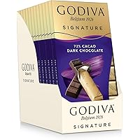 Amazon.com: Godiva Signature 72% Cacao Dark Chocolate Mini Bars - 3.1oz ...