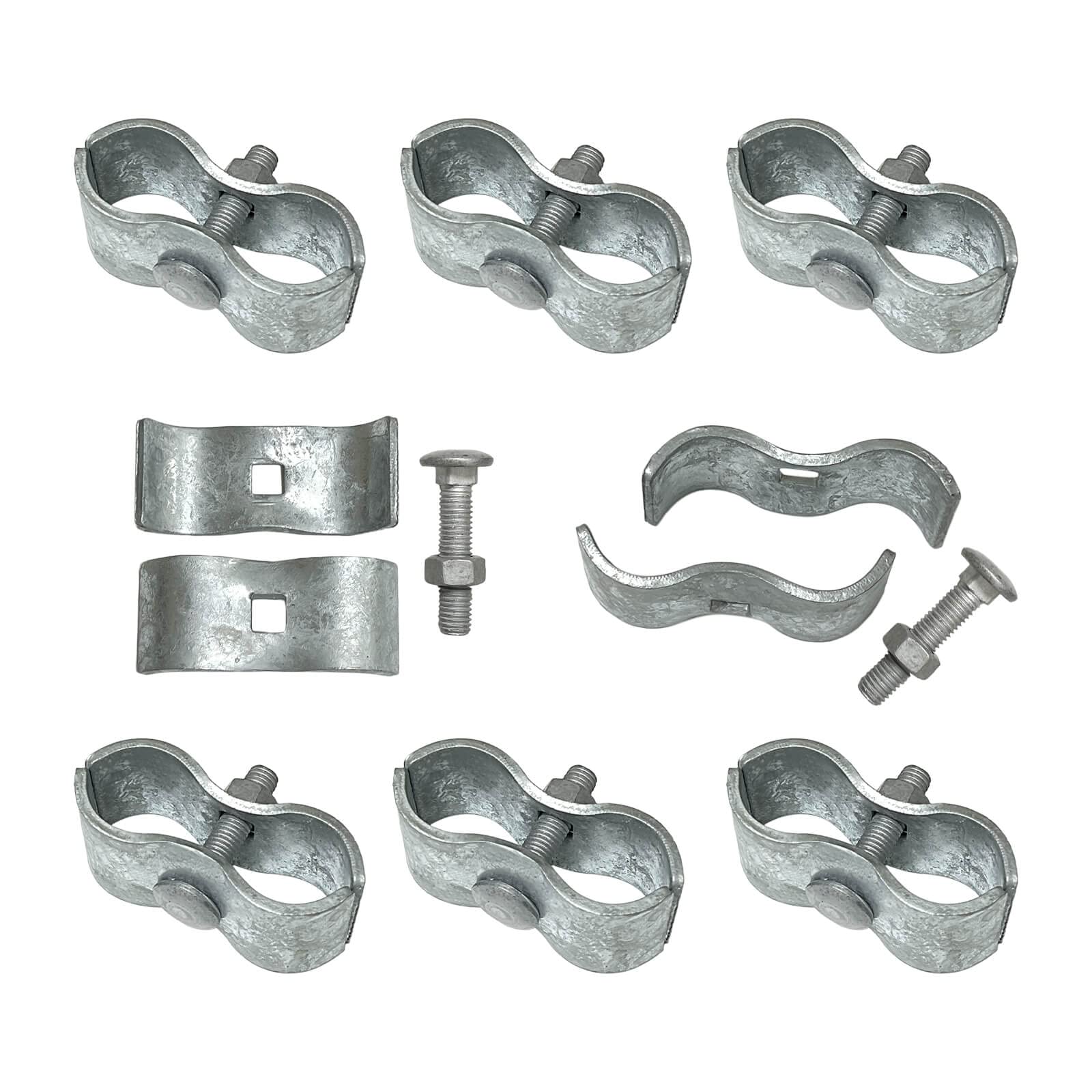 Chain Link Fence PANEL CLAMPS/Galvanized Steel Panel Clamp 1-5/8" (8 ...
