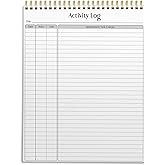 Amazon.com : Better Office Products Activity Log Notepad, 8.5" x 11 ...