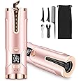 Amazon.com: Upgraded Automatic Curling Iron, Cordless Auto Hair Curler with 6 Temps & Timers ...