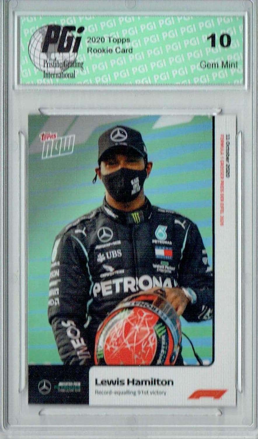Amazon.com: Lewis Hamilton 2020 Topps Now #006 Ties Schumacher Rookie ...
