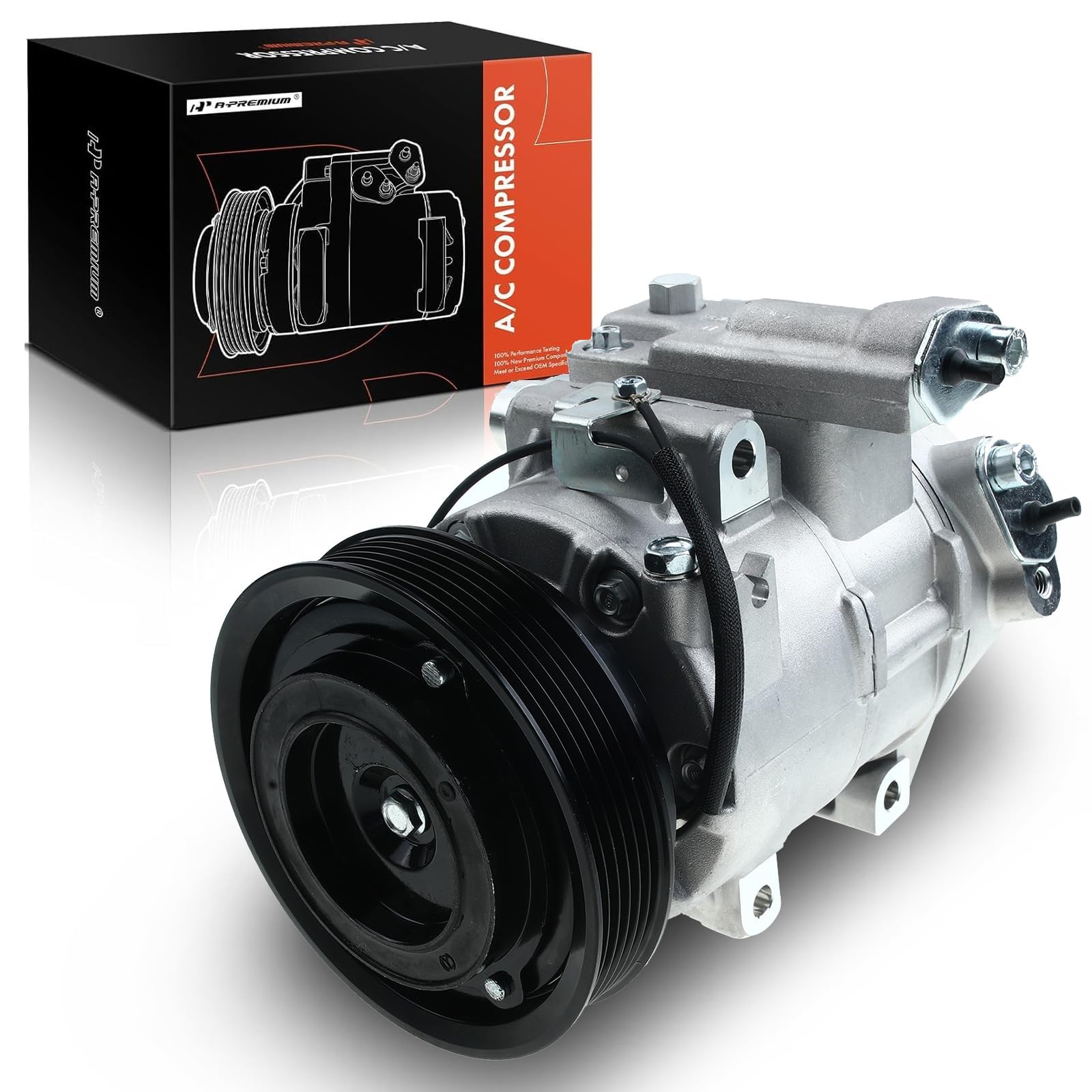 A-Premium Air Conditioner AC Compressor with Clutch Compatible with ...