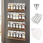 4-Tier Spice Rack Organizer + 26Pcs 4oz Spice Jars with Label ...