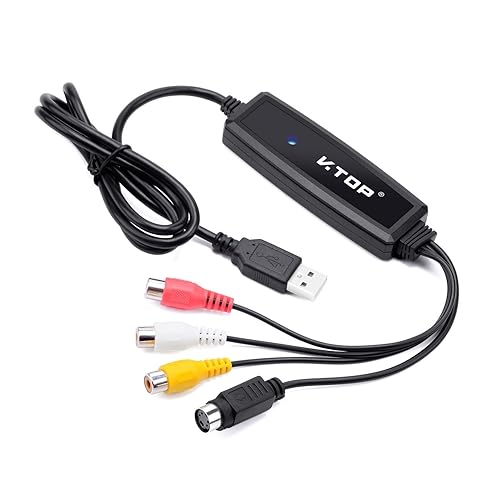 V.TOP USB Video Audio Capture Card DVD Maker Driver Free Device- VHS to ...