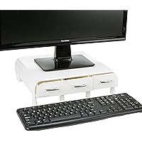 Mind Reader Monitor Stand, Laptop Riser, Desktop Organizer, Storage ...