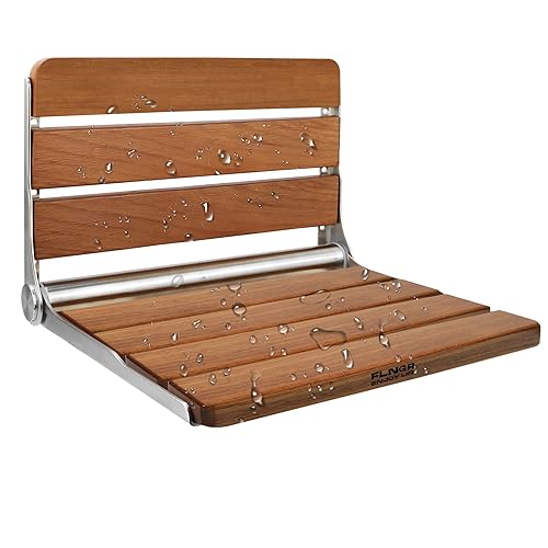 Foldable Shower Seat Wall Mounted, Folding Shower Bench for Small ...