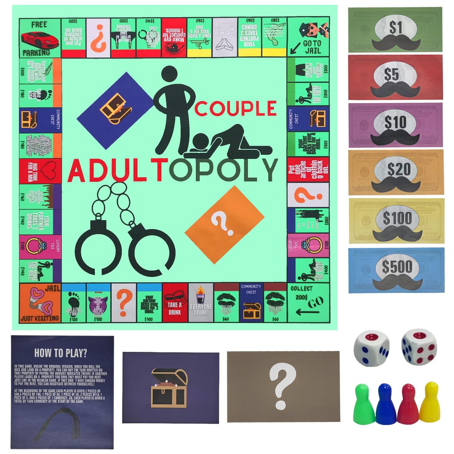 yosolamo Board Game,Bedroom Game for Couple,Date Night Ideas ...