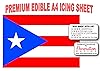 Puerto Rico Flag A4 Edible Icing Cake Topper Decoration in Dubai - UAE ...