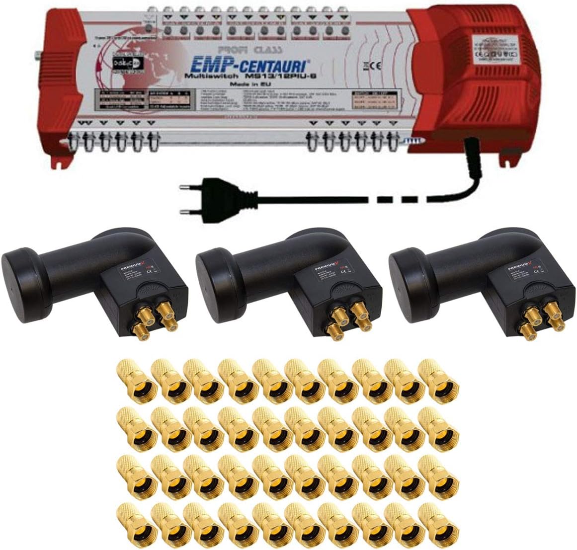PremiumX Quattro LNB EMP-Centauri Profi-LINE MULTISCHALTER 13/12 Piu-6 ...