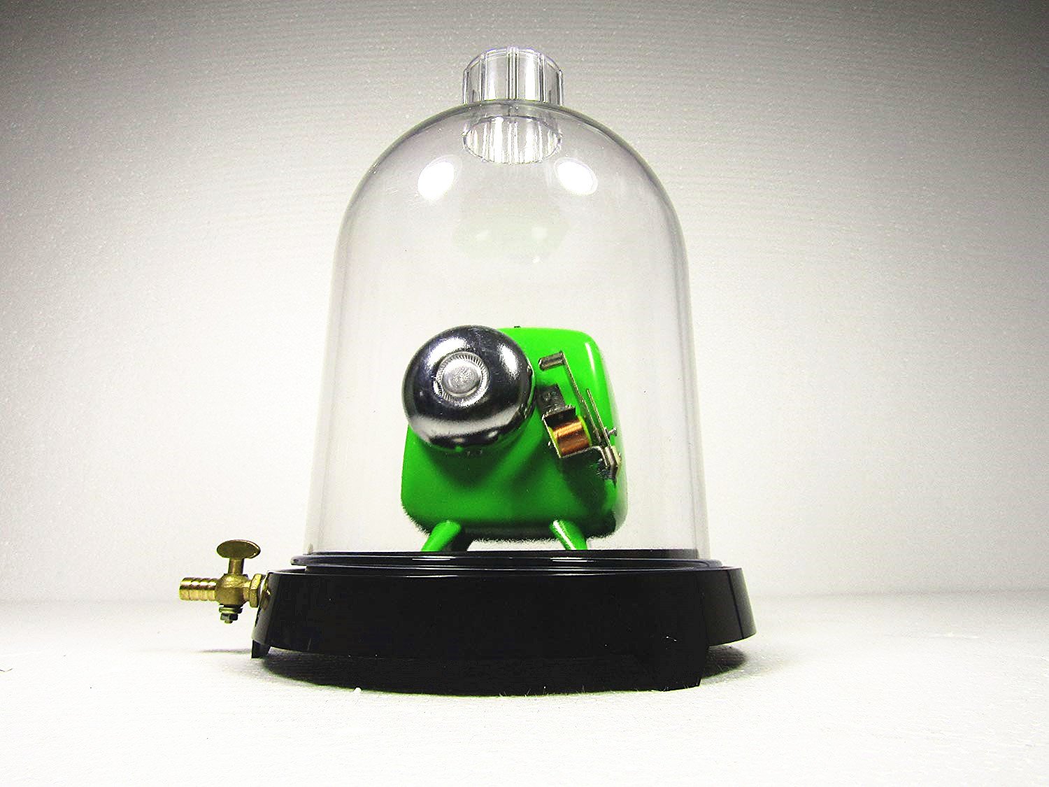 Vacuum Hood Suction Disc Bell in Vacuum Laboratory Plastic Jar Sound ...