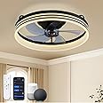 LUDOMIDE Ceiling Fans with Lights, Smart Ceiling Fan with Alexa/Google ...