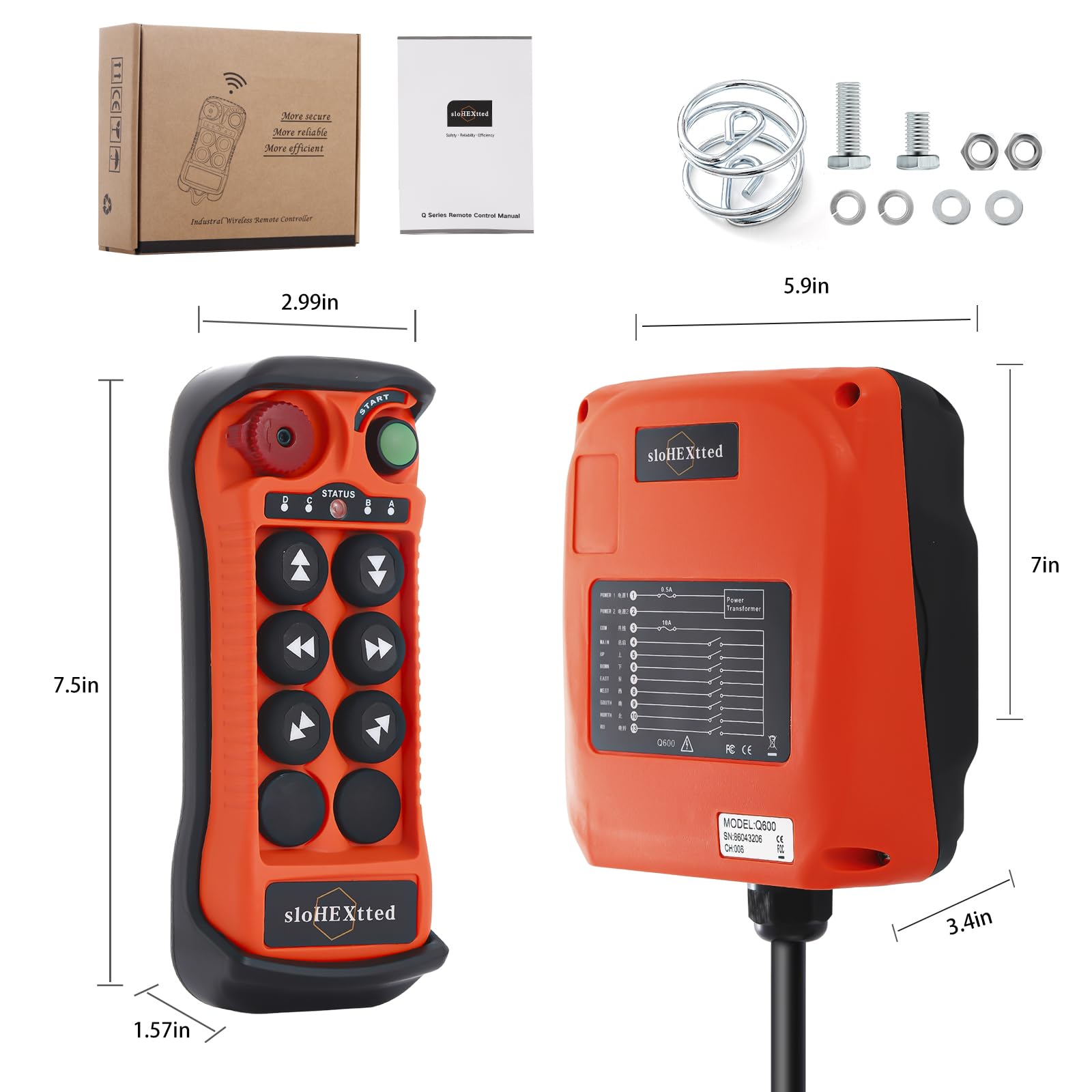 Mua 6 Channel Hoist Crane Industrial Wireless Radio Remote Control ...