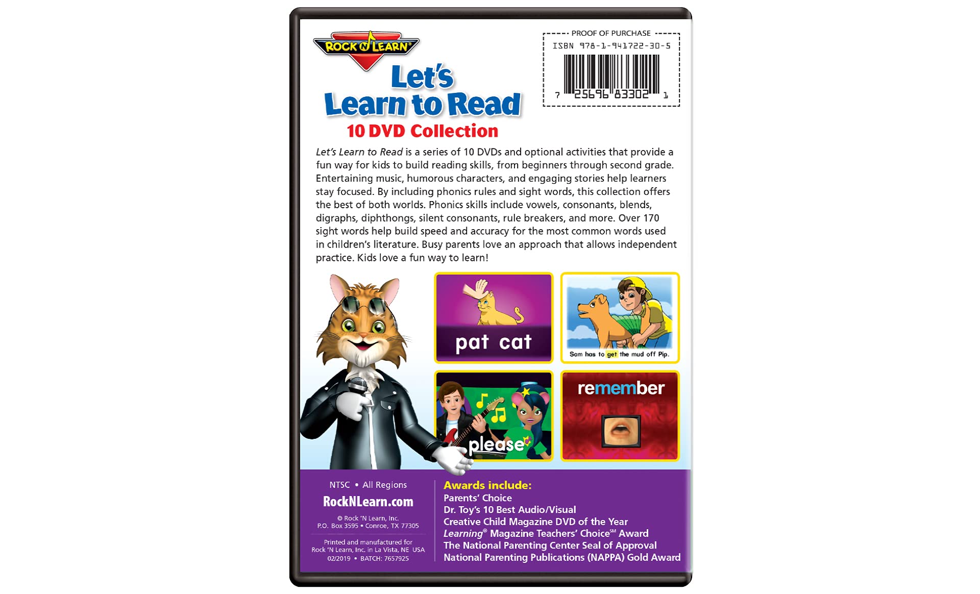 Mua Let’s Learn to Read 10 DVD Collection by Rock ‘N Learn (170 sight ...