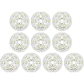 uxcell LED Chip Bulb 300mA 5W 10 LEDs 5730 Surface Mounted Devices Module Aluminum Board Pure ...