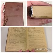 Amazon.com : OliaDesign Diary String Key Leather Bound Notebook, Brown ...