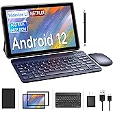 Amazon.com : 2 in 1 Tablets 10 Inch, Android 9 Tablet PC with Wireless ...