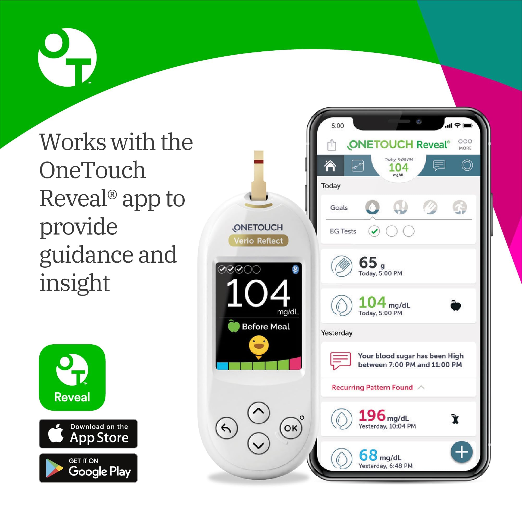 Mua Blood Sugar Test Kit | Includes OneTouch Verio Reflect Blood ...