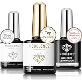 Amazon.com: modelones Nail Dehydrator and Primer with Gel Base & Top Coat Set, Acid Free Acrylic ...