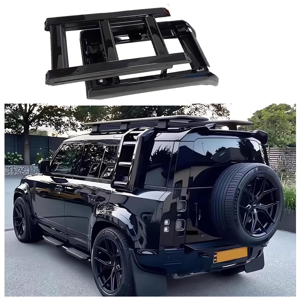 FENQING-Y Foldable Liftable Ladder Protective Frame Compatible with ...