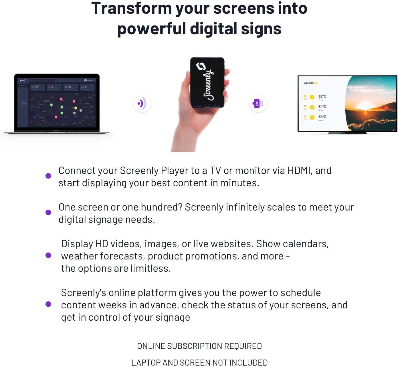 Screenly Digital Signage Player – 2020 UK RPi3 Model B+ Edition – BigaMart