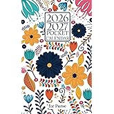Amazon.com: Pocket Calendar 2026-2027 for Purse: Small 2-Year Monthly Planner from January 2026 ...