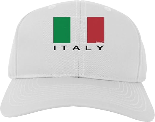 Amazon.com: TOOLOUD Italian Flag - Italy Text Adult Baseball Cap Hat ...