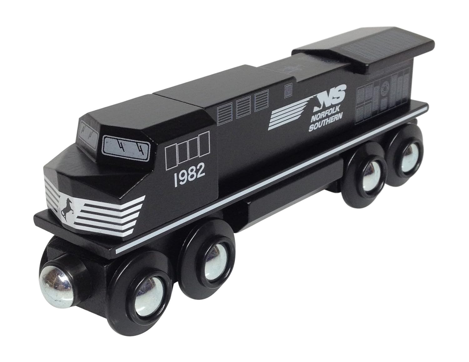 Train Cars Norfolk Southern Diesel Locomotive magnetic wooden train Toys