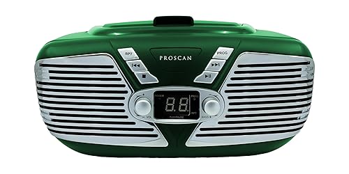 PROSCAN ELITE Retro Style Portable CD Boombox with AM/FM Radio- Top ...