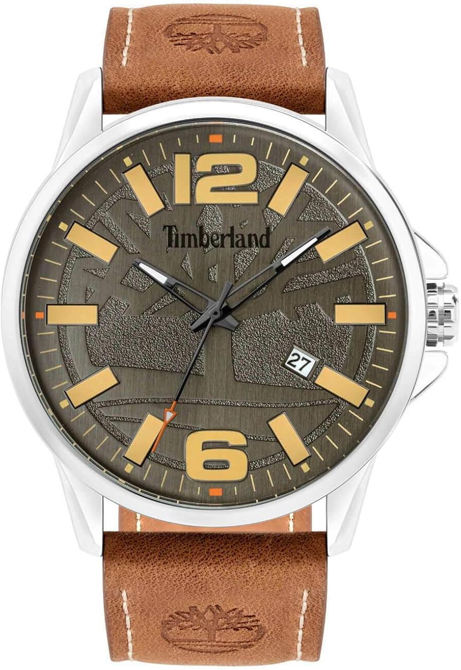 Timberland Homme Analogique Quartz Montre avec Bracelet en Cuir ...
