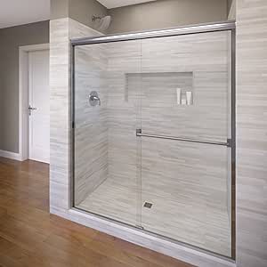 Basco 3500-44SCL Classic Sliding Shower Enclosure, Silver - - Amazon.com