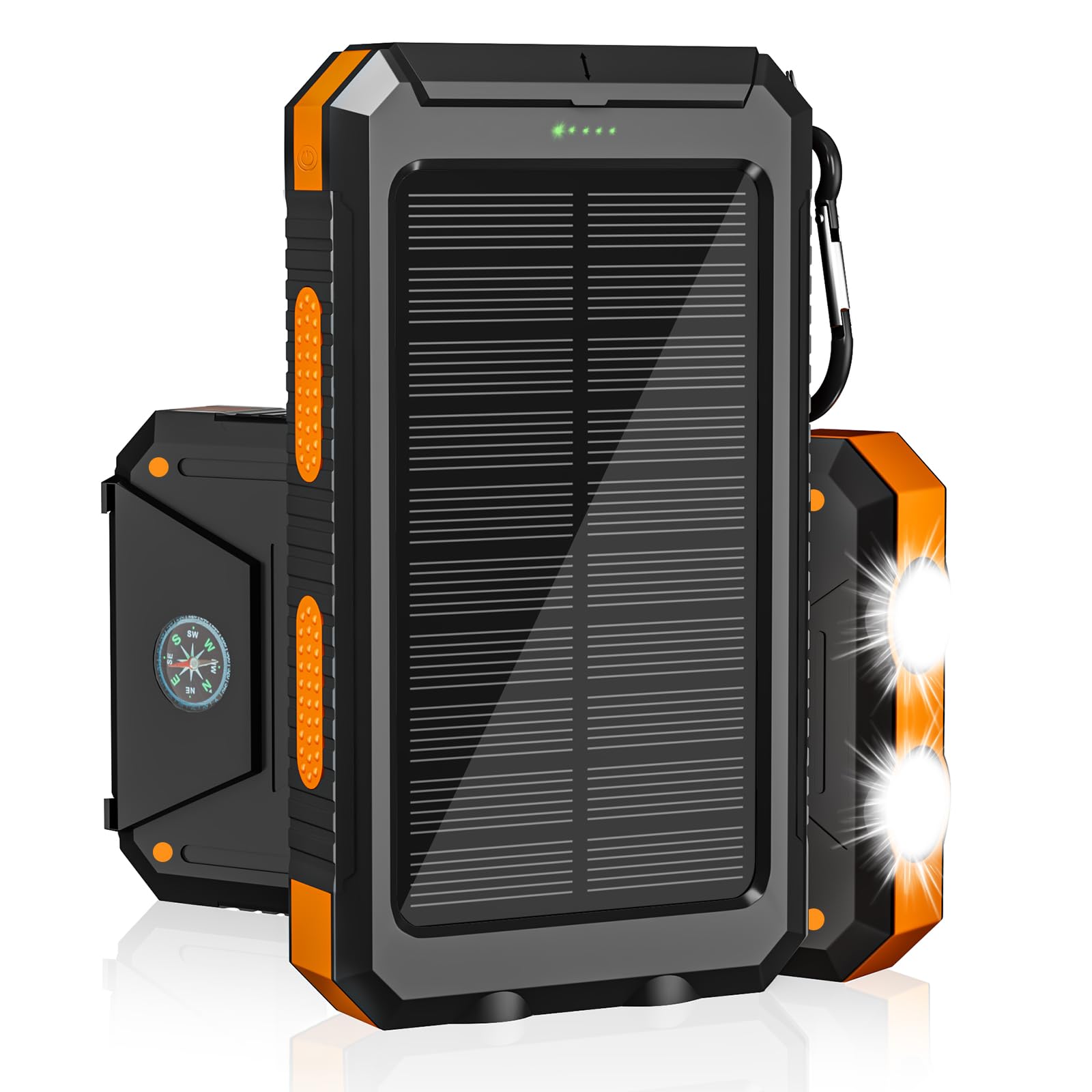 wzagno Solar Charger Power Bank - Portable Solar Phone Charger Power ...